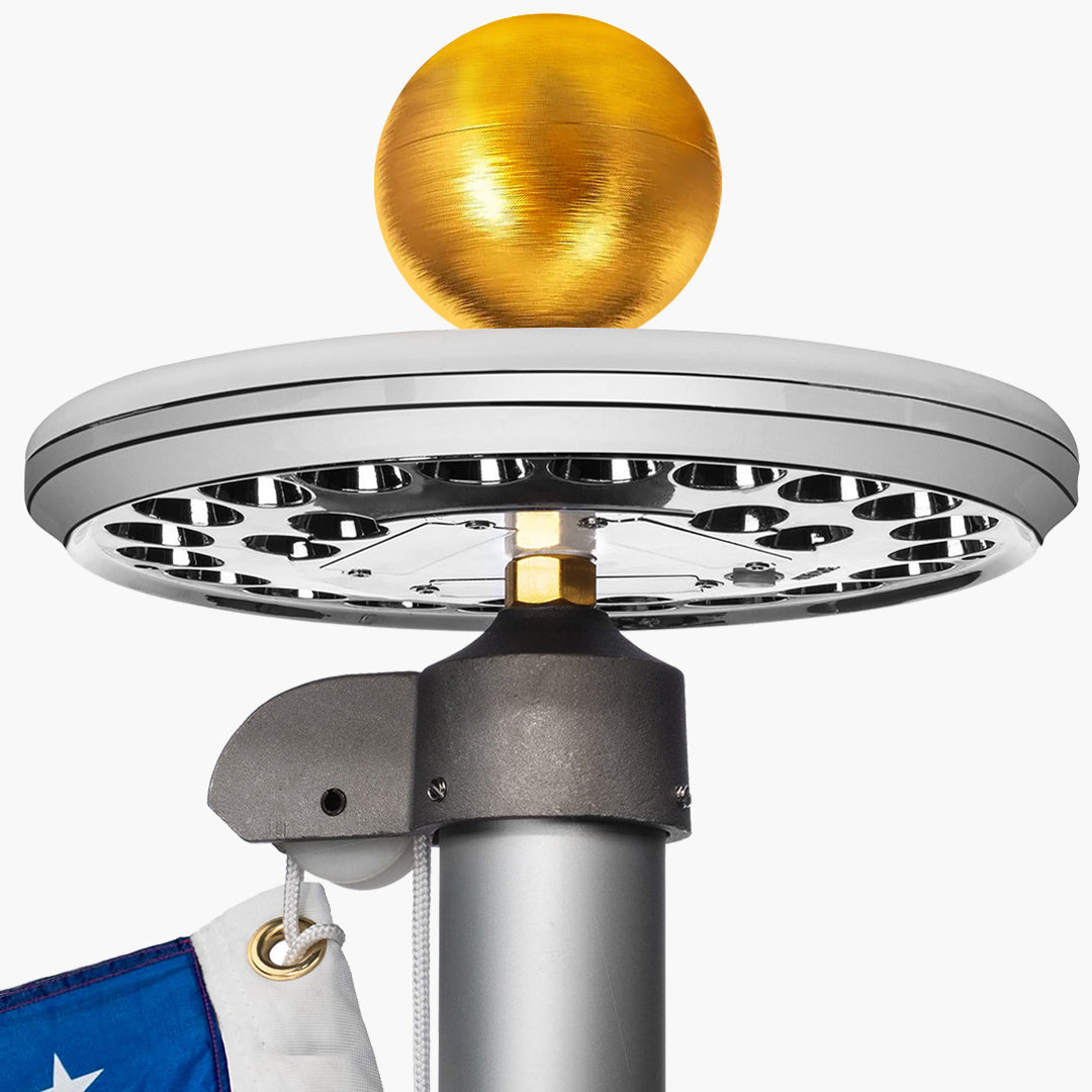 Flagpole Solar Light – Victory Flagpoles